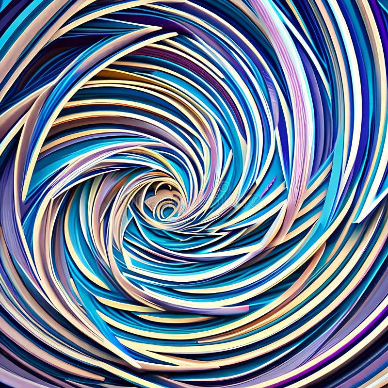 Spiraling Shapes: an Image of a Geometric Pattern Created with Spirals ...