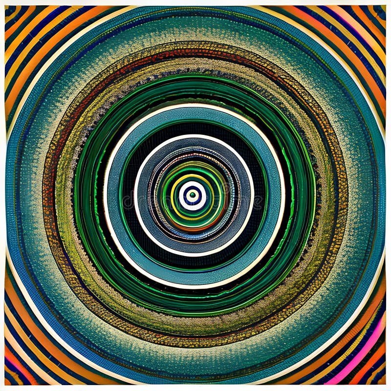 Spiraling Shapes: an Image of a Geometric Pattern Created with Spirals ...