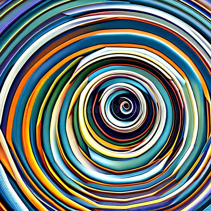 Spiraling Shapes: an Image of a Geometric Pattern Created with Spirals ...