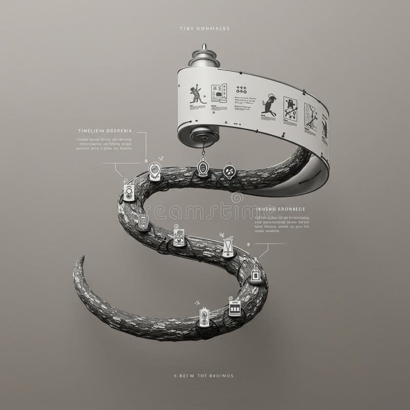 Spiraling Textured Branch Structure Stock Illustrations – 4 Spiraling ...