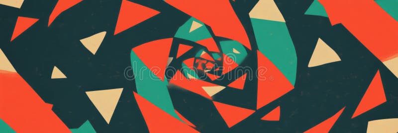 Spiraling Triangle Pattern for Creative Backgrounds and Designs Stock ...