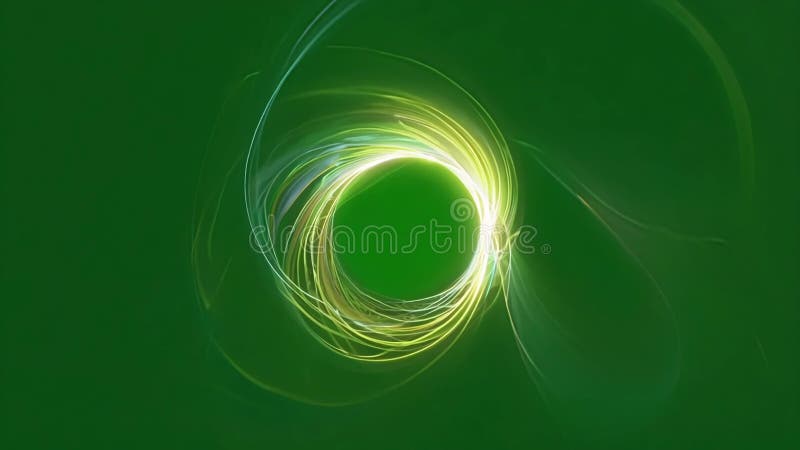 Spirals of Light Floating in a Dark Void Their Glow Illuminating the ...