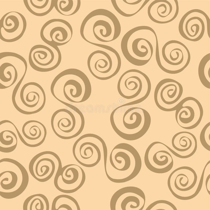 Spirals Seamless Repeat Patterns on a Light Background. Stock Vector ...