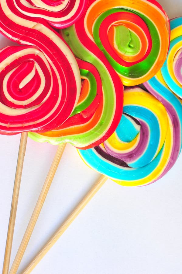Spirals Of Sweet And Color - Candy Stock Image - Image of delicious ...