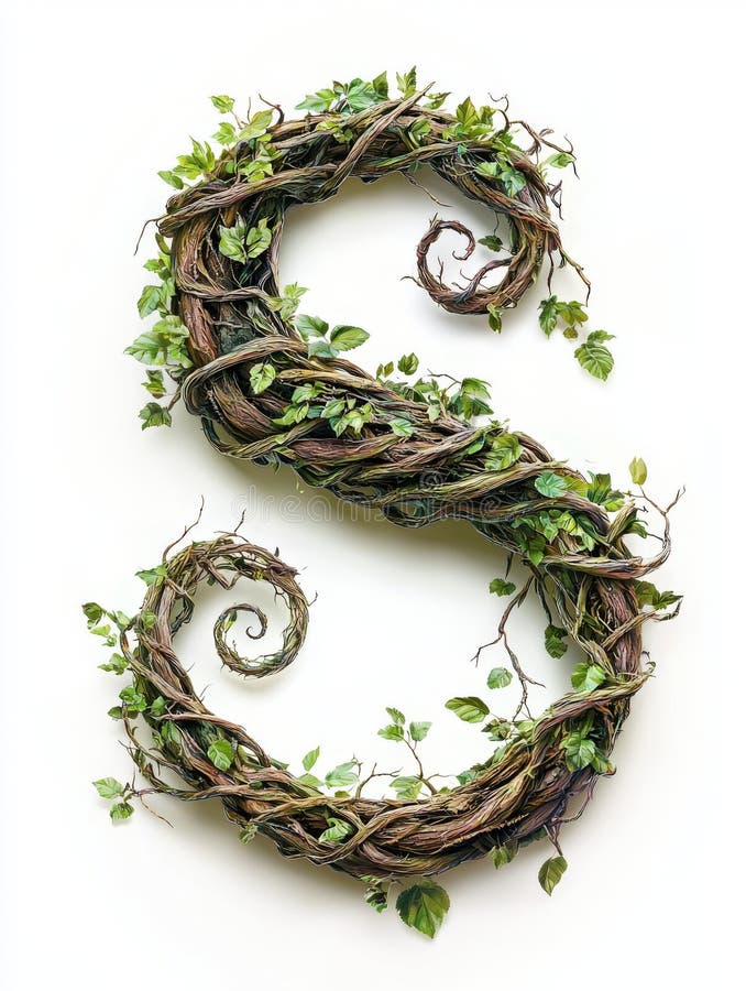 Spirals of Vines Display Intricate Textures and Patterns Against a ...