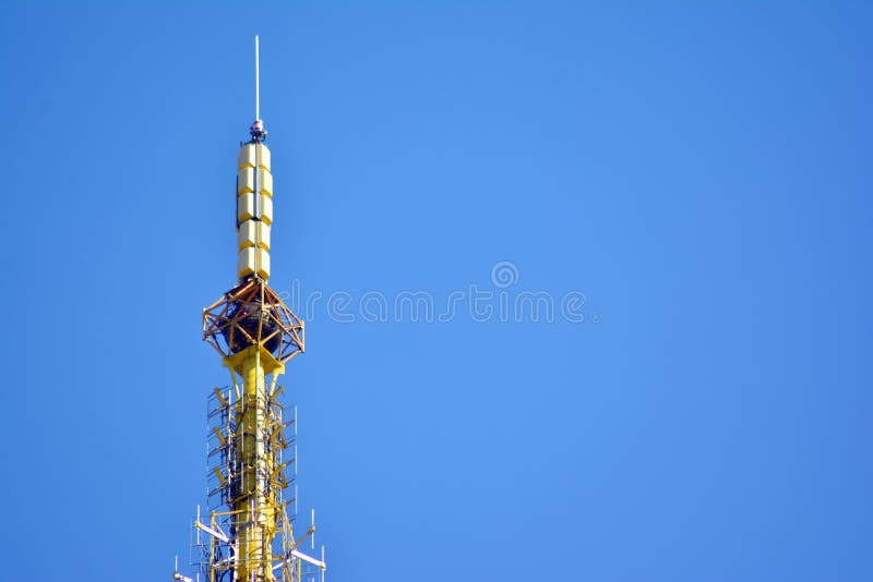 Spire of building stock image. Image of antenna, high - 114815529