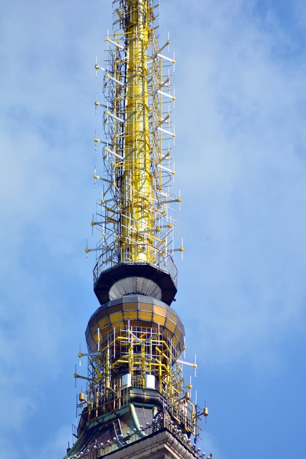 Spire of building stock photo. Image of facade, communication - 114815556