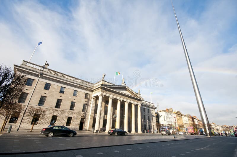 Spire and GPO, Dublin stock photo. Image of monument - 29262948