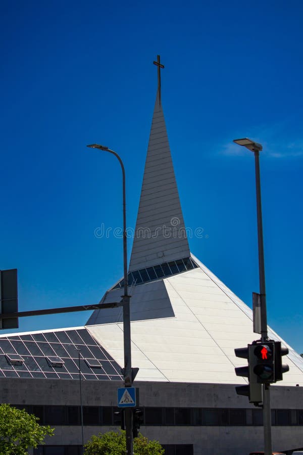 Spire of the Modern Methodist Church in Tallinn, Estonia Editorial ...