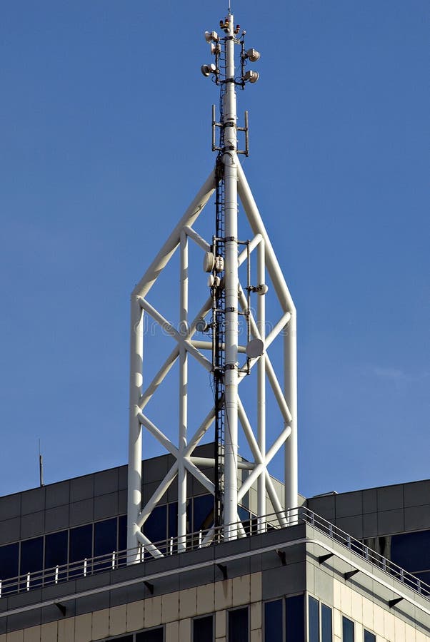 Spire on the Roof of the Building Stock Image - Image of place, skyline ...