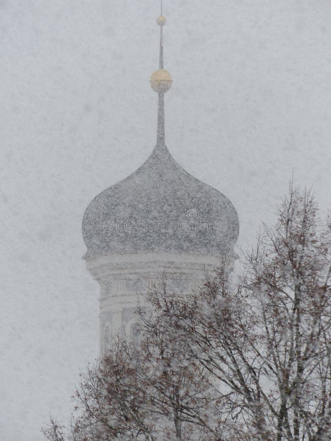 Spire, Snow, Steeple, Winter Picture. Image: 99352290