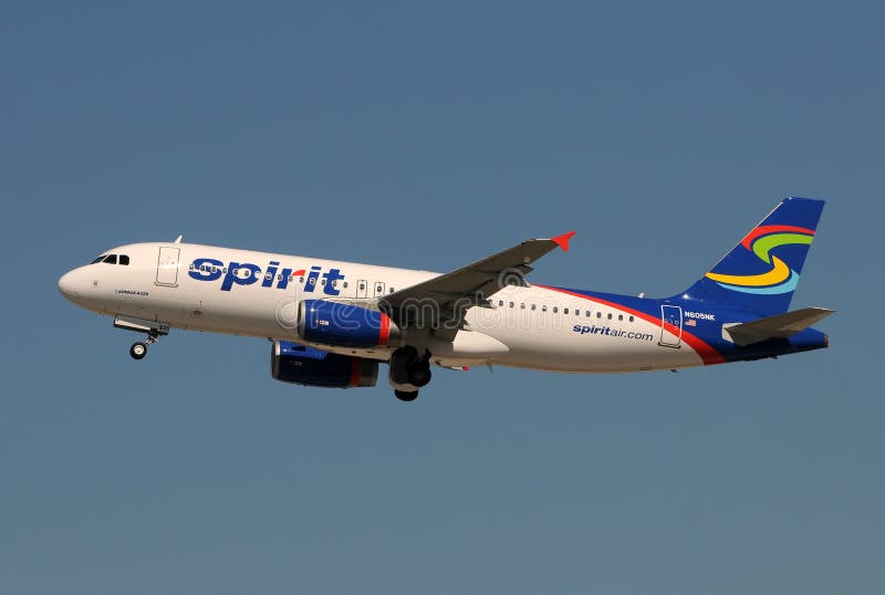 Spirit Airlines Passenger Jet Airplane Editorial Photography - Image of ...