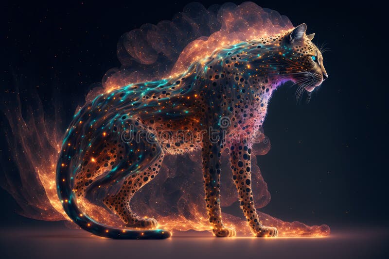 Spirit animal - Cheetah stock illustration. Illustration of pattern ...