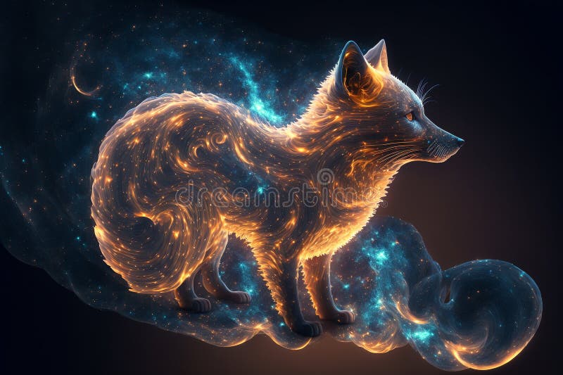 Spirit animal - Fox stock illustration. Illustration of animal - 276908716