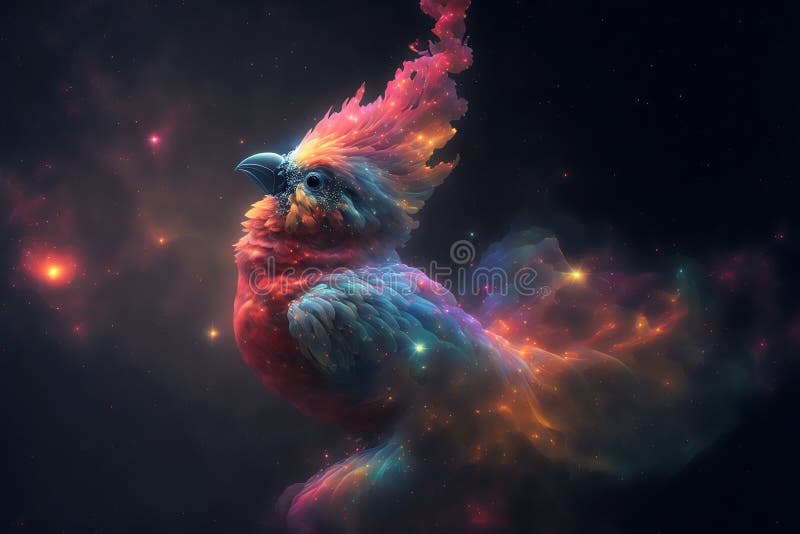 Spirit animal - Parrot stock illustration. Illustration of mystical ...