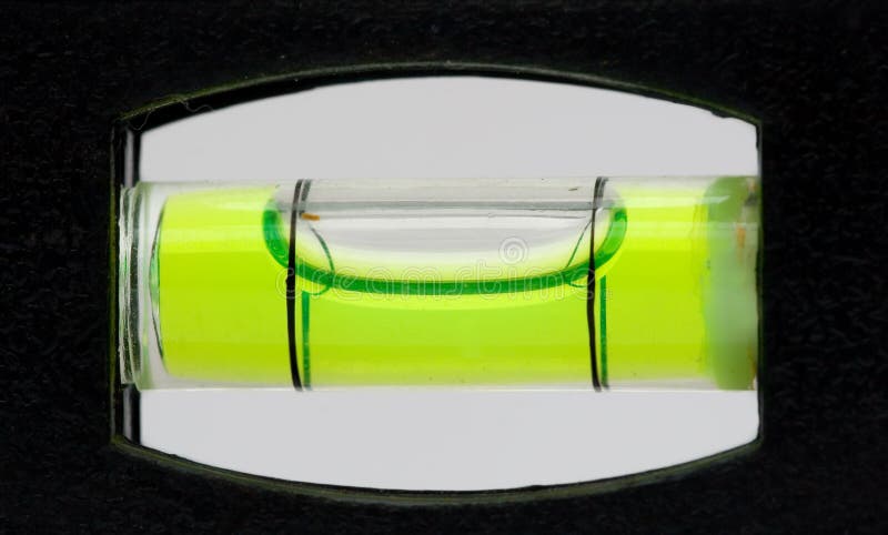 Spirit or Bubble Level Vial Stock Photo - Image of plastic, level: 6300694