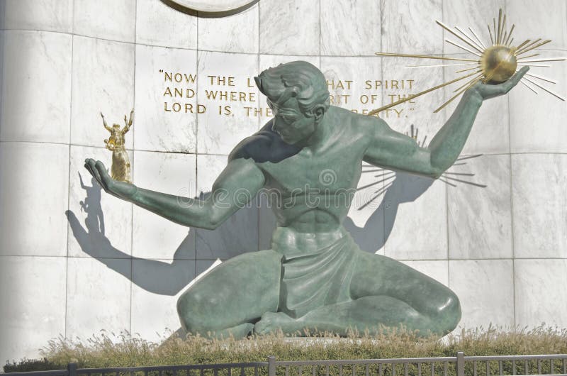Spirit of Detroit stock photo. Image of downtown, spirit - 37277604