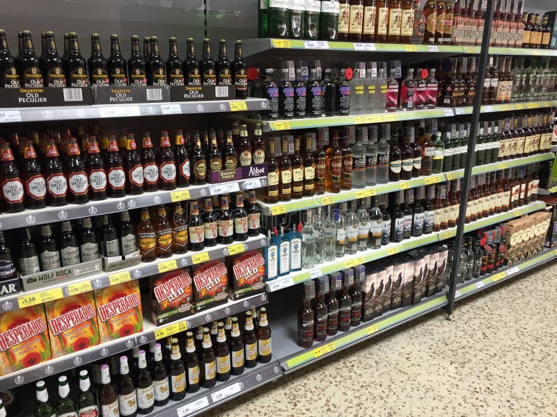 Spirit display editorial stock photo. Image of drink - 52868138