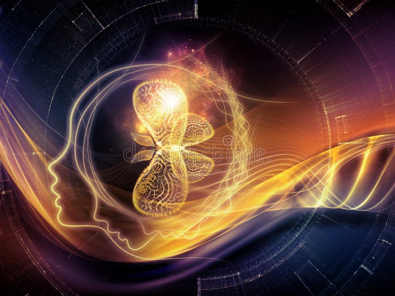 Spirit of Inner Lines stock illustration. Illustration of composition ...