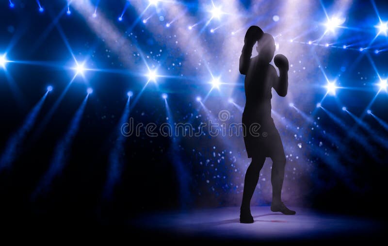 The Spirit of Invisible Professional Boxer Stock Illustration ...