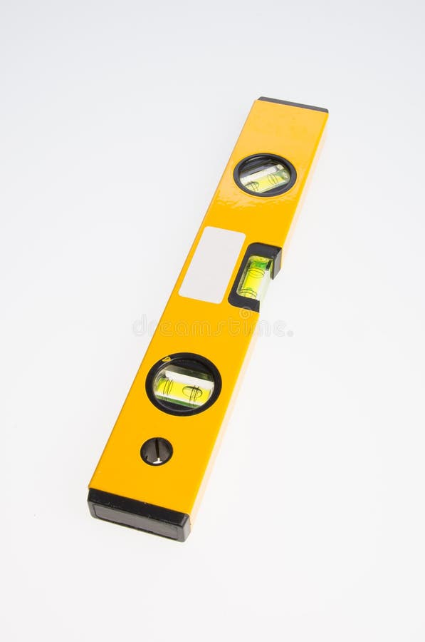 Spirit Level or Level on a Background. Stock Image - Image of ...