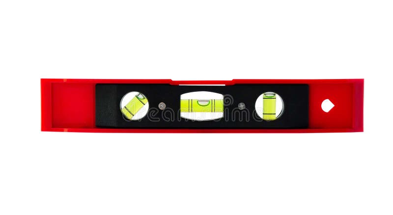 Spirit Level ,Construction Bubble Level on White Stock Image - Image of ...