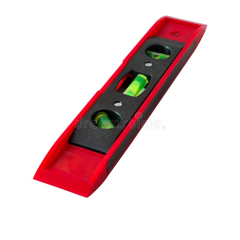 Spirit Level ,Construction Bubble Level on White Stock Image - Image of ...