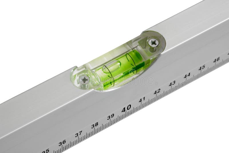 Spirit Level Isolated on White Stock Photo - Image of concepts, balance ...