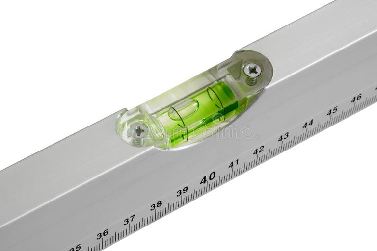 Spirit Level Isolated on White Stock Photo - Image of concepts, balance ...