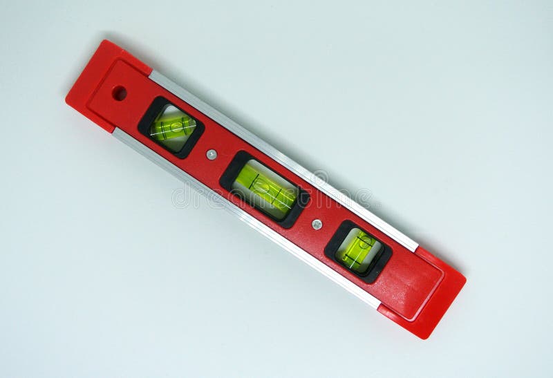 Spirit Level Tool for Carpenter of Contractor To Determine Object ...