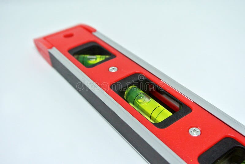 Spirit Level Tool for Carpenter of Contractor To Determine Object ...