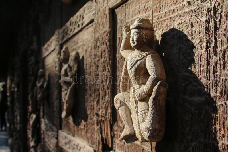 The Spirit of Myanmar stock image. Image of monastery - 145239677
