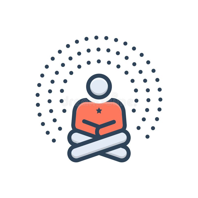 Color Illustration Icon for Spirits, Psyche and Serenity Stock Vector ...