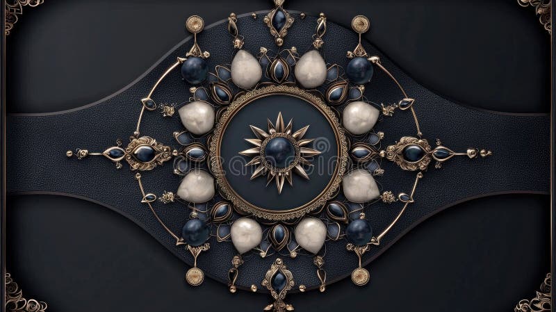 Spiritual Design: Mandala with Complex Patterns and Geometric ...