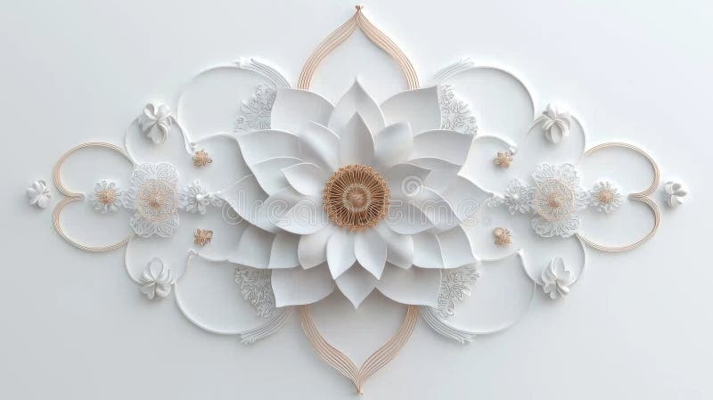 Spiritual Design: Mandala with Complex Patterns and Geometric ...