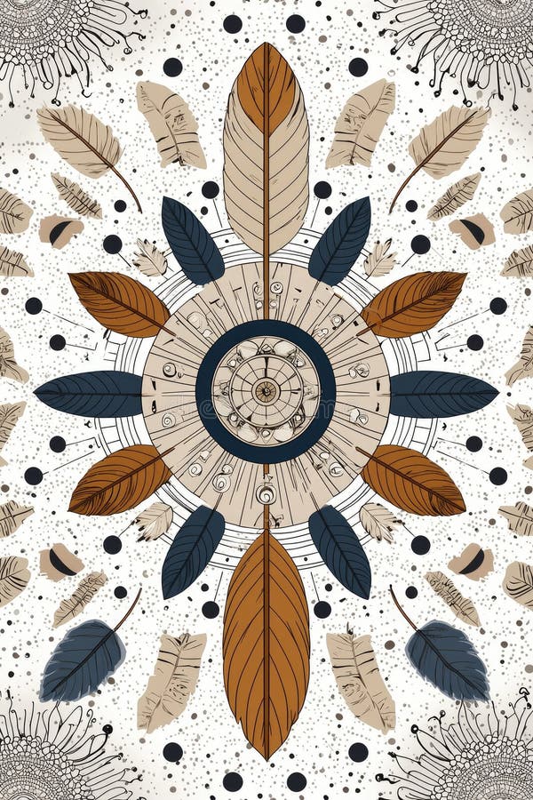 Spiritual Design: Mandala with Complex Patterns and Geometric ...