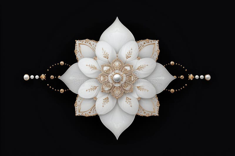 Spiritual Design: Mandala with Complex Patterns and Geometric ...