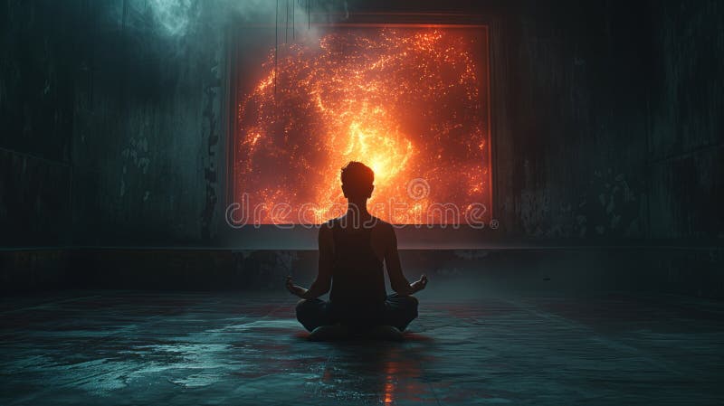 Spiritual Development, with Changing Reality Stock Illustration ...