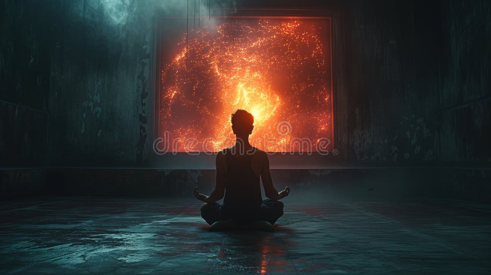 Spiritual Development, with Changing Reality Stock Illustration ...