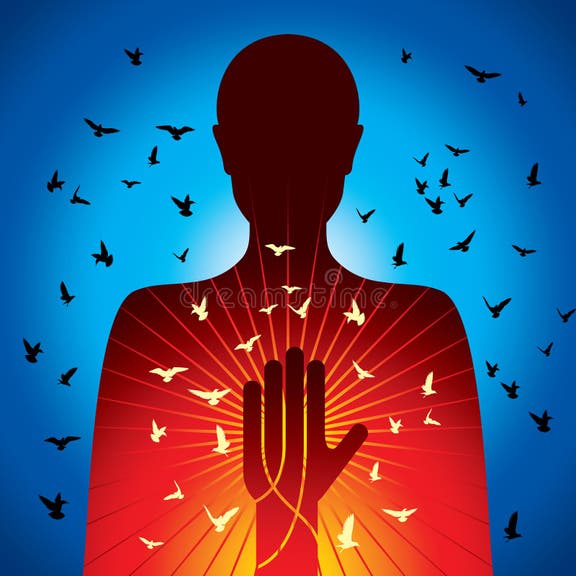 Meditation Birds Stock Illustrations – 732 Meditation Birds Stock ...