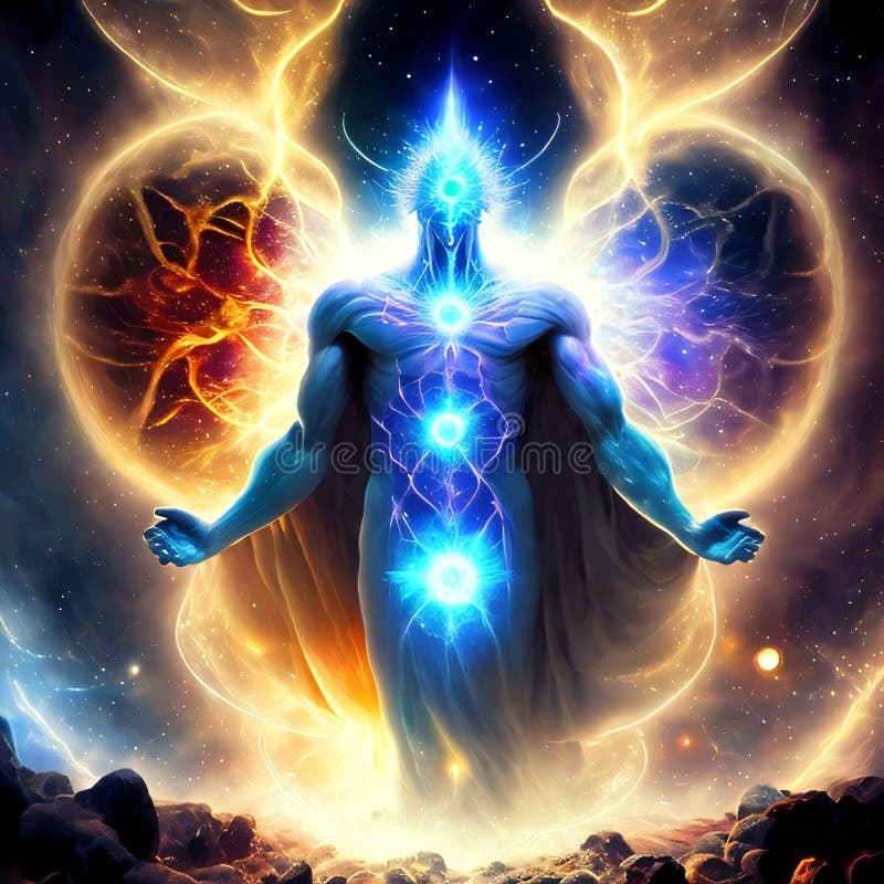 Spiritual Multiversal Entity Making a Decision Happen Stock ...