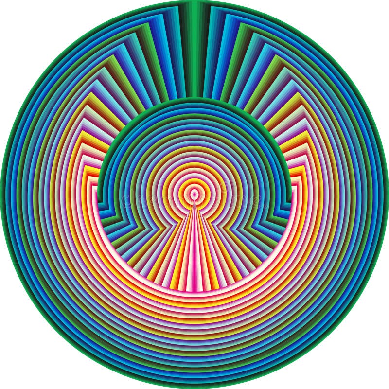 Spiritual Pattern stock illustration. Illustration of colorful - 38484991