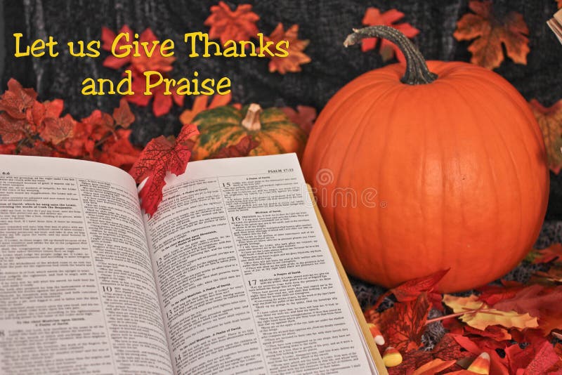 Thanksgiving Scripture stock image. Image of food, orange - 16076735