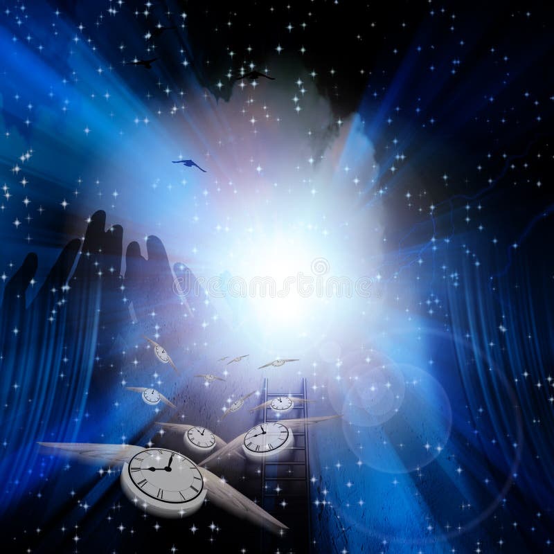 Spiritual Time stock illustration. Illustration of dark - 13841360