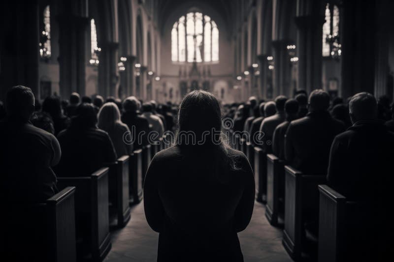 Spiritual Unity As Believers Gather in Prayer, Generative AI Stock ...