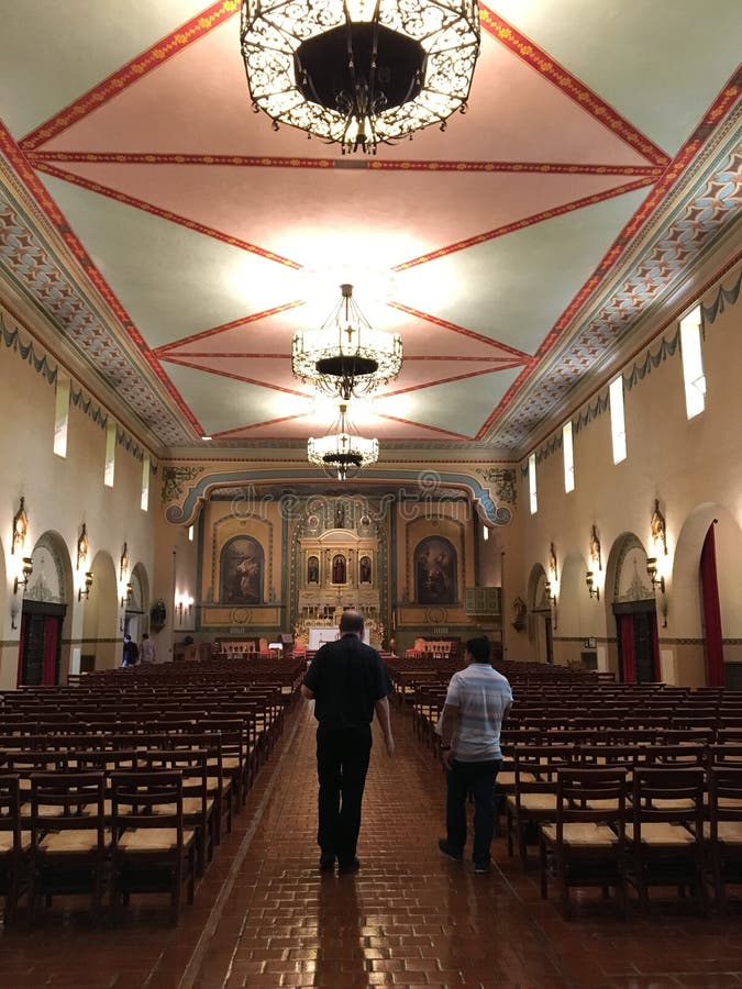 A Spiritual Walk in a Church Editorial Stock Image - Image of father ...