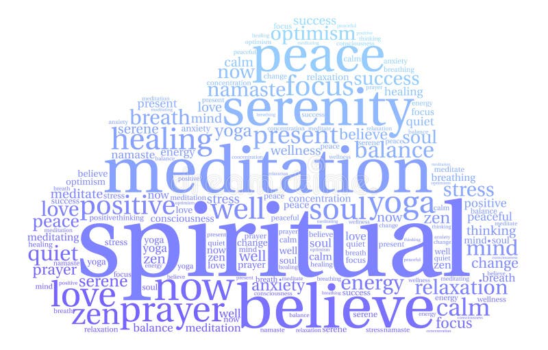 Spiritual Word Cloud stock vector. Illustration of focus - 98656595
