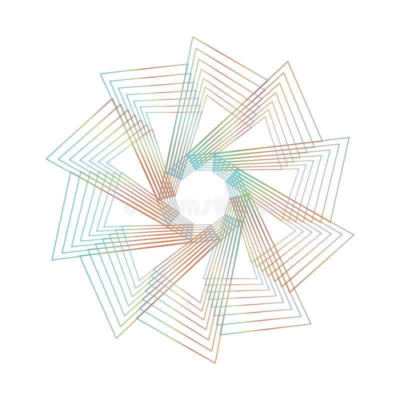 Spirograph Abstract Element Stock Vector - Illustration of concentric ...