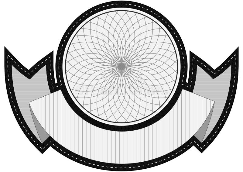 Spirograph badge stock vector. Illustration of graphic - 27825231