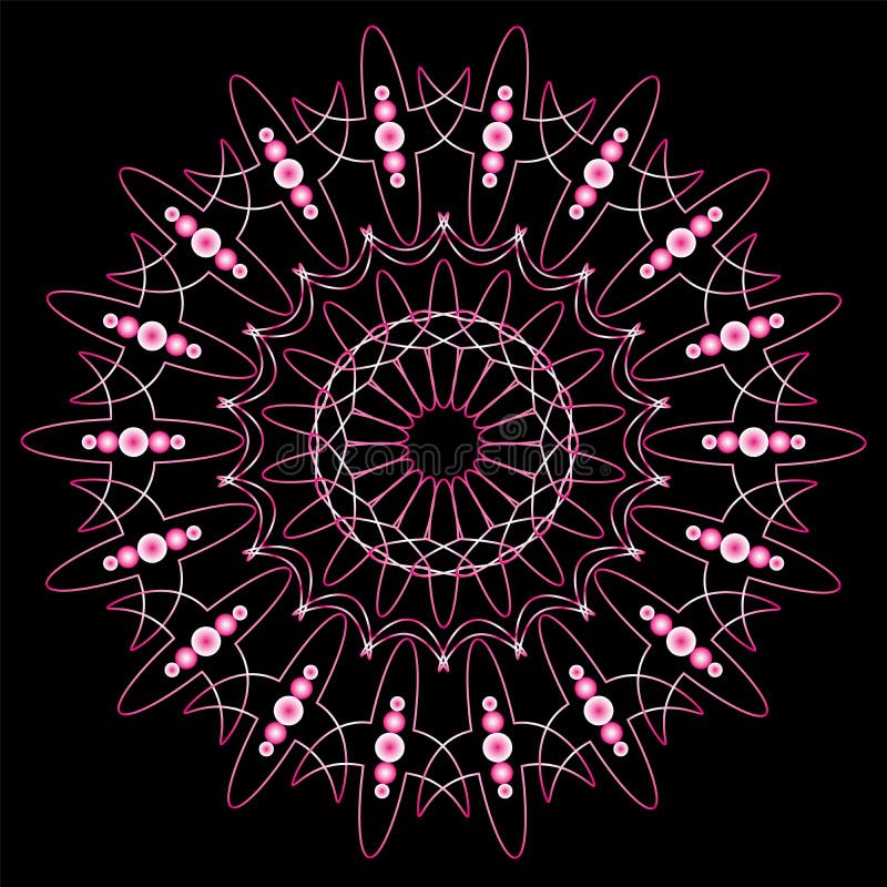 Spirograph pattern stock vector. Illustration of geometric - 146122174